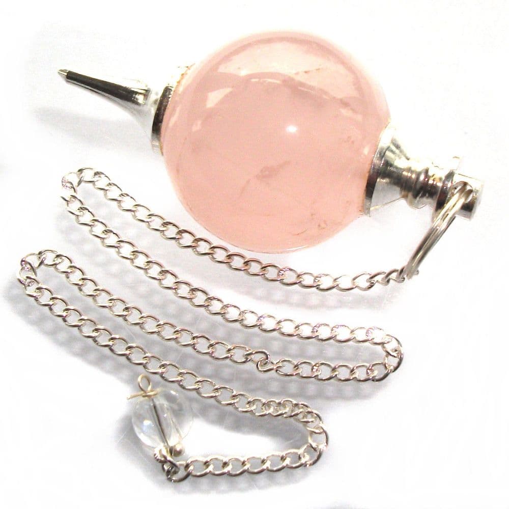 Rose Quartz Ball Divination Pendulum