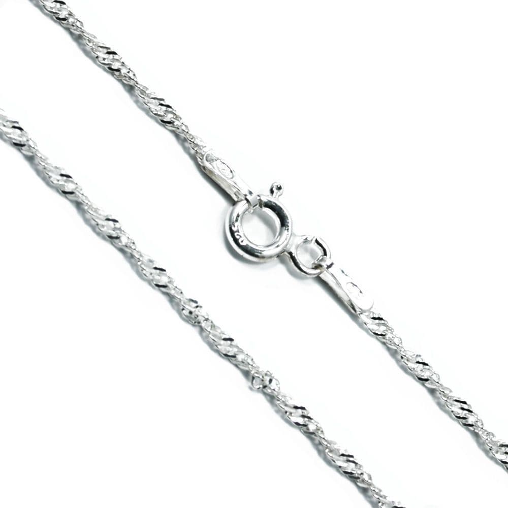 Sterling Silver Twist Chain 1 5mm