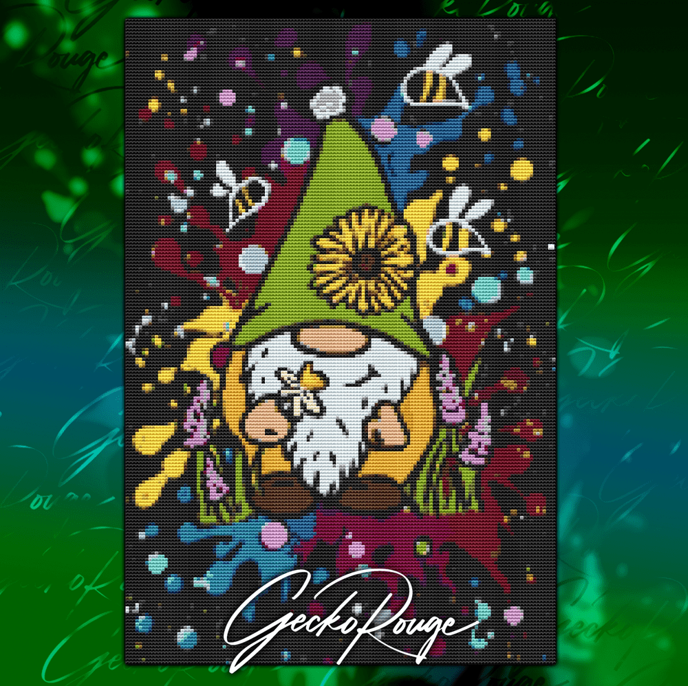 A Gonk for Spring by Sophie Kilpatrick Modern Cross Stitch Art Kit