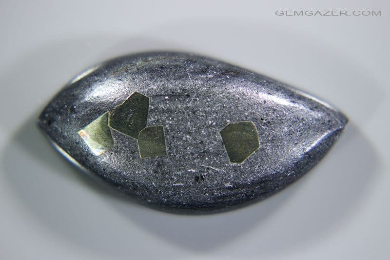 "Easdale Gold" Pyrite in Slate cabochon Easdale Island Scotland UK 22 ...