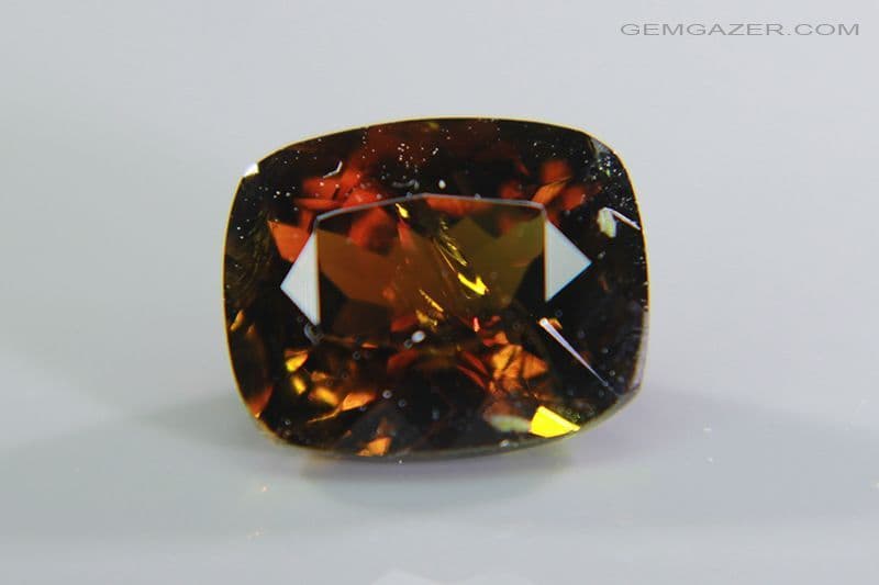 Andalusite reddish-brown faceted Brazil 2 67 carats