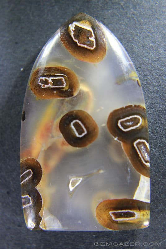 Ankara Tube Agate cabochon Turkey 83 84 carats