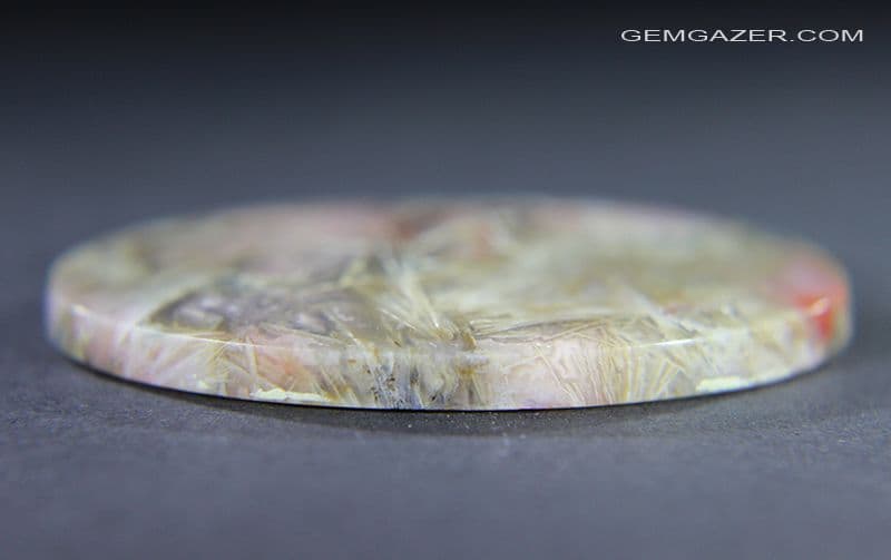 Baker Ranch Sagenitic Agate cabochon New Mexico USA 47 01 carats