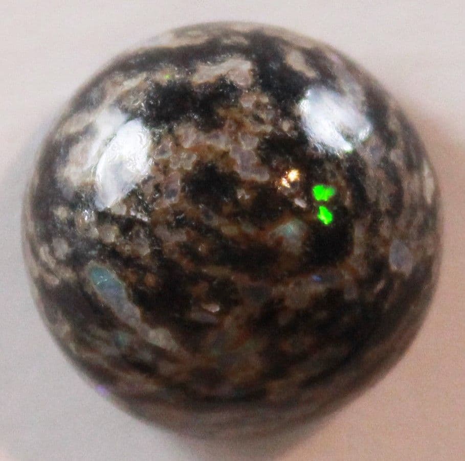 Black Leopard Opal cabochon Mexico 19 14 carats