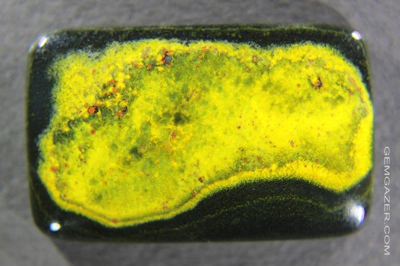 Eclipse Stone cabochon Orpiment in Jasper Indonesia 44 08 carats