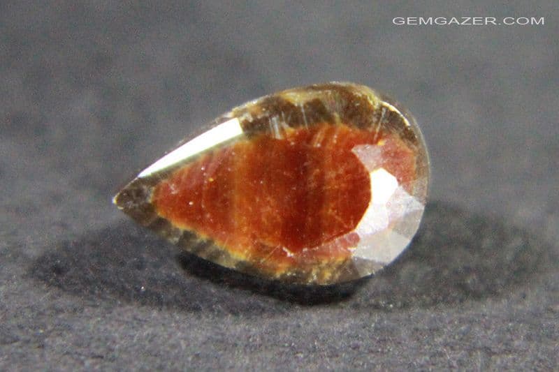 Endlichite / Arsentian Vanadinite faceted Morocco 1 42 carats