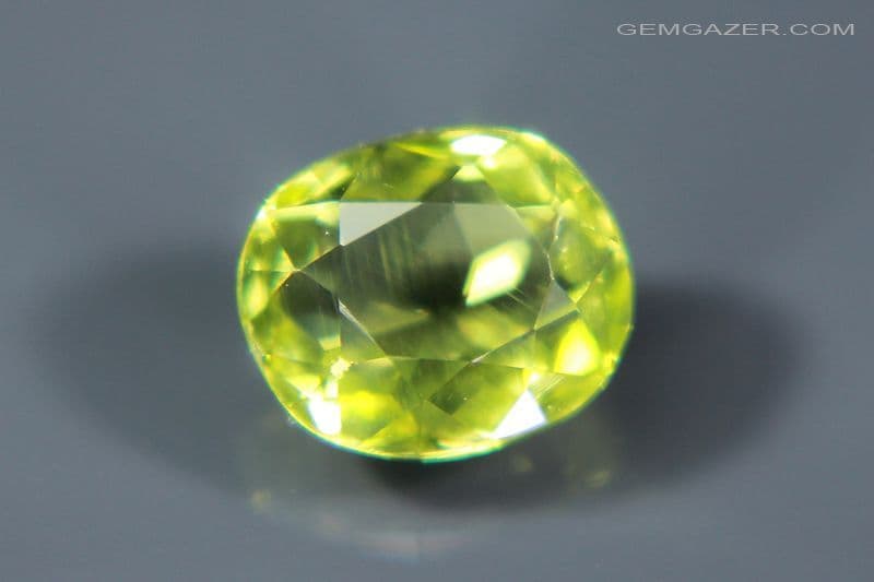 Enstatite -Cr yellow-green faceted Madagascar 1 01 carats