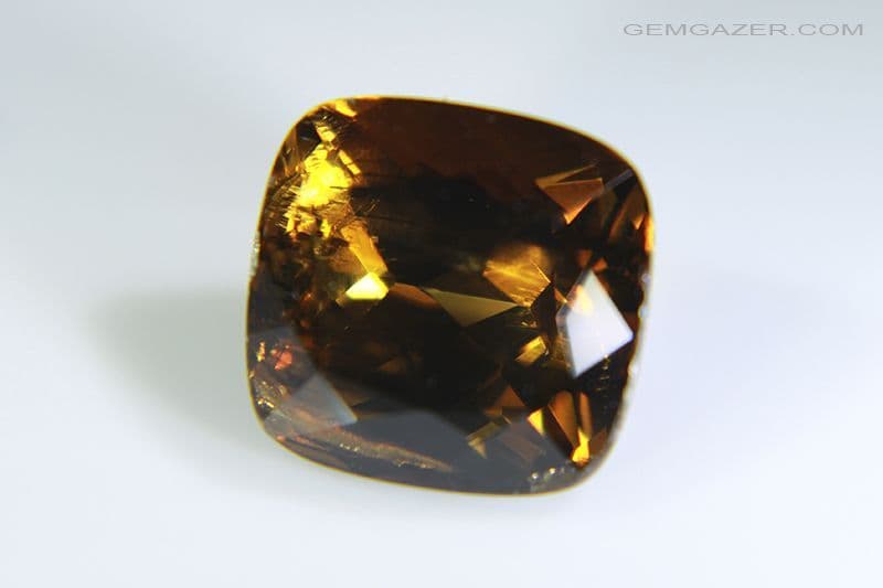 Enstatite orange-brown faceted Tanzania 4 14 carats
