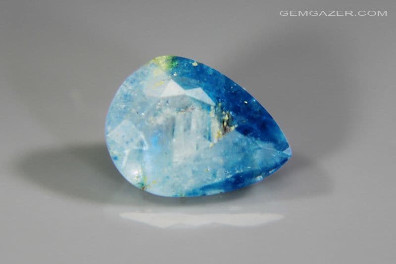 Euclase bi-colour faceted 0 89 carat