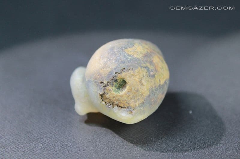 Gobi desert Eye Agate pebble "Duck-shape" Mongolia 17 44 grams