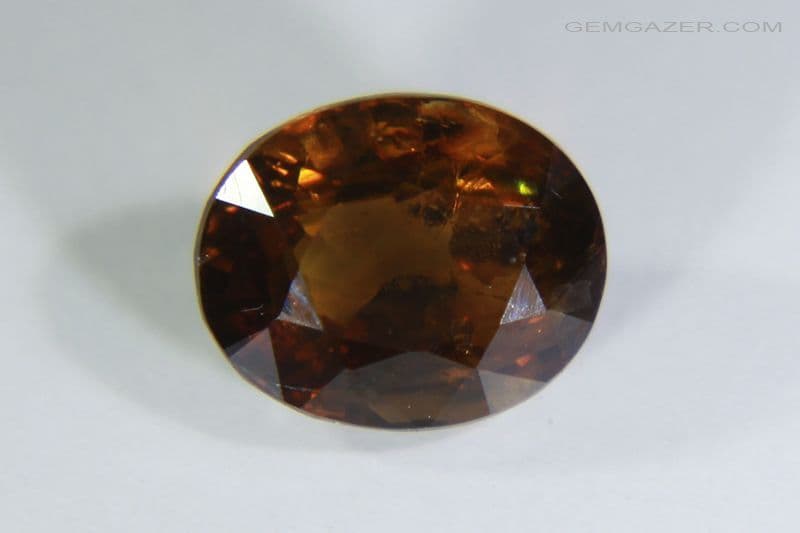 Hibonite faceted Myanmar 0 43 carat