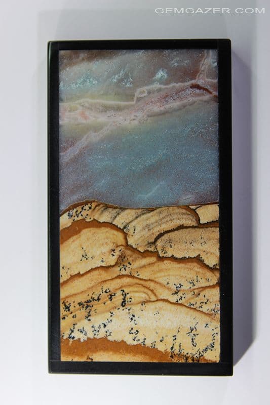 Intarsia Royal Sahara & Ocean Wave Jasper 195 69 carats