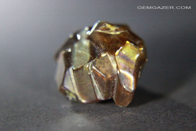 Iridescent Andradite Garnet tumbled crystal cluster Japan 22 68 carats ...