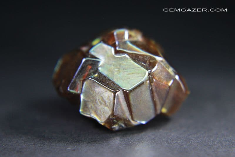 Iridescent Andradite Garnet tumbled crystal cluster Japan 22 68 carats ...