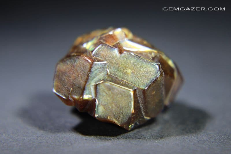 Iridescent Andradite Garnet tumbled crystal cluster Japan 22 68 carats ...