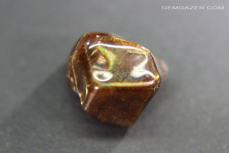 Iridescent Andradite Garnet tumbled crystal Japan 9 48 carats