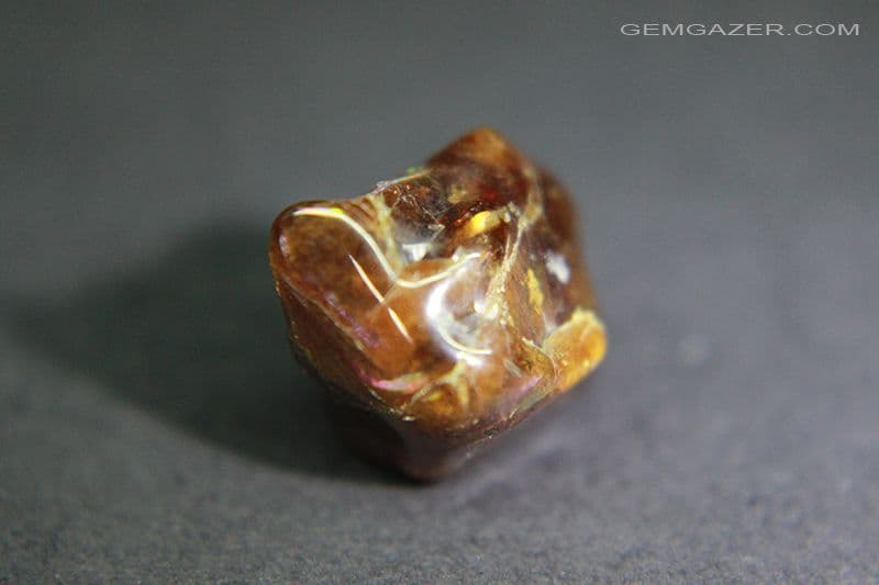 Iridescent Andradite Garnet tumbled crystal Japan 9 48 carats