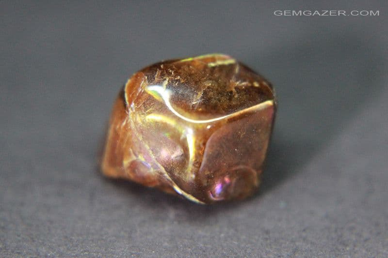Iridescent Andradite Garnet tumbled crystal Japan 9 48 carats
