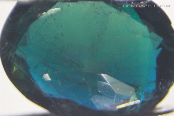 Lazulite blue-green faceted Pakistan 1 54 carats