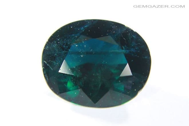 Lazulite blue-green faceted Pakistan 1 54 carats