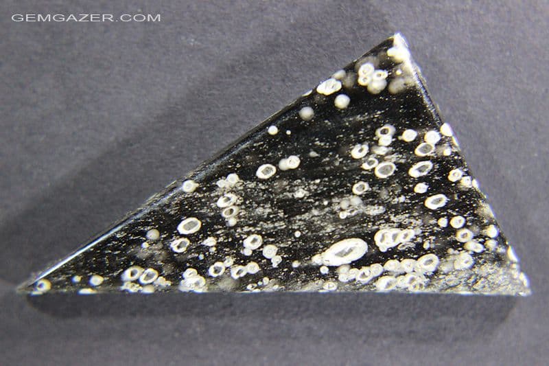 Lipari Cosmic Obsidian cabochon Italy 19 61 carats