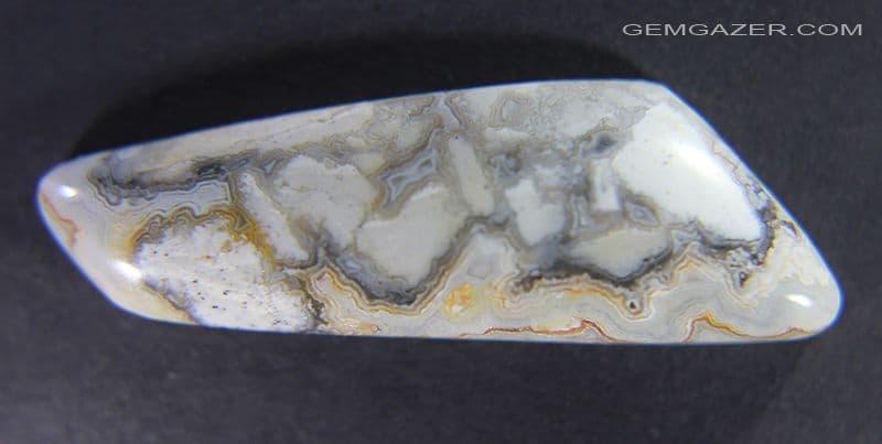 Missouri Lace Agate cabochon USA 28 88 carats