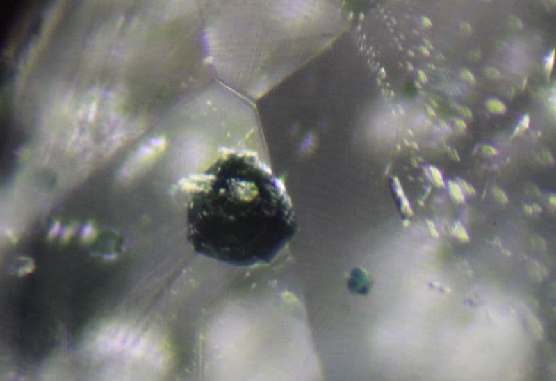 Pale blue Topaz with Chlorite inclusions faceted Brazil 8 91 carats