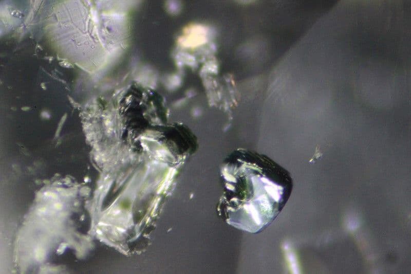 Pale blue Topaz with Chlorite inclusions faceted Brazil 8 91 carats