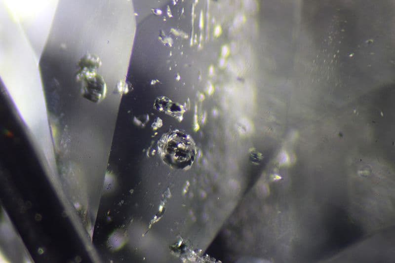 Pale blue Topaz with Chlorite inclusions faceted Brazil 8 91 carats