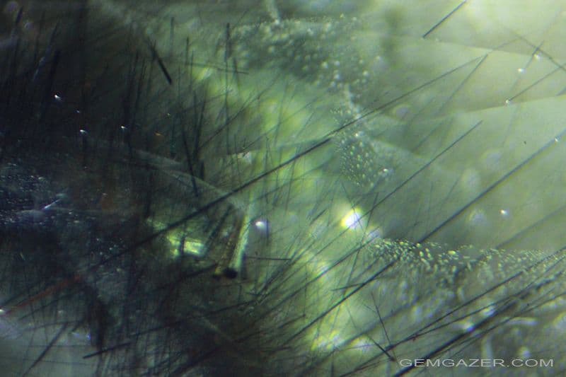 Peridot with Ludwigite-Vonsenite inclusions green faceted Pakistan 9 57 ...