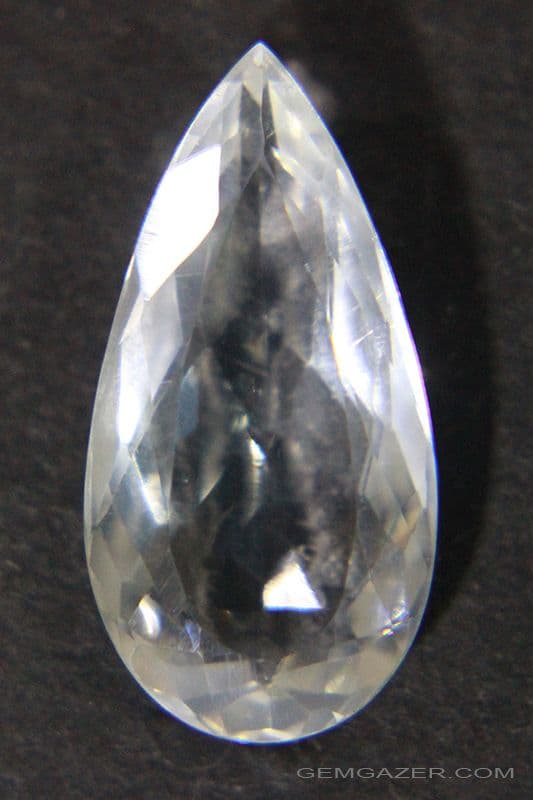 Petalite colourless faceted Brazil 7 17 carats