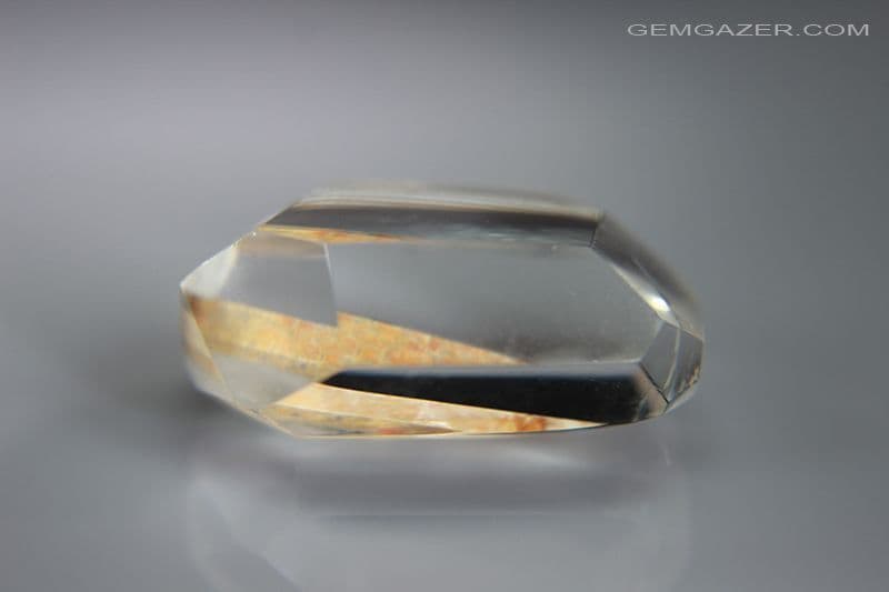 Quartz cabochon with Siderite crystal inclusion Brazil 41 88 carats