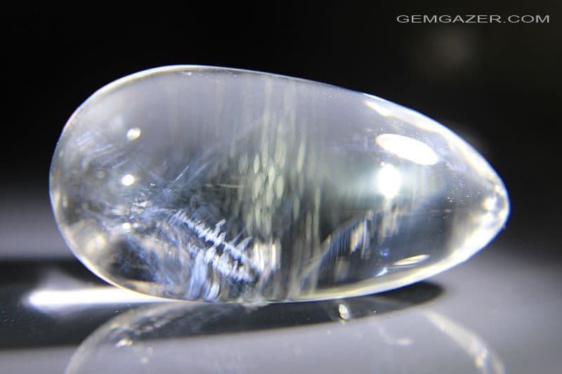 Quartz egg with Blue Angel Feather phantom Madagascar 276 54 carats Video