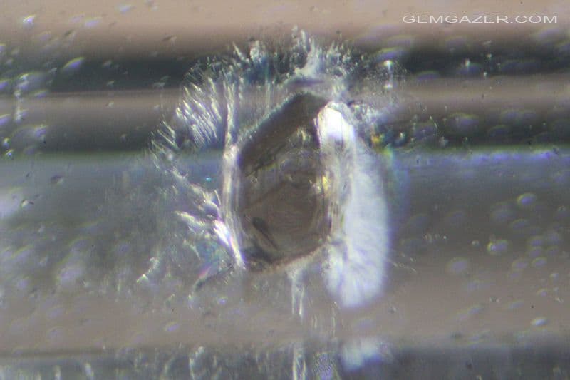 Quartz with Spessartite Garnet inclusion faceted Brazil 5 57 carats