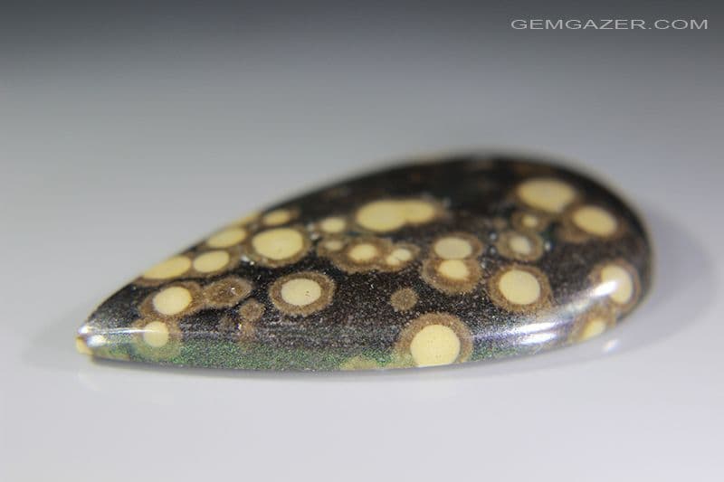 Scapolite spherules in Mica cabochon India 60 70 carats