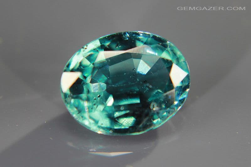 Teal blue Chrome Kyanite faceted India 3 00 carats SOLD
