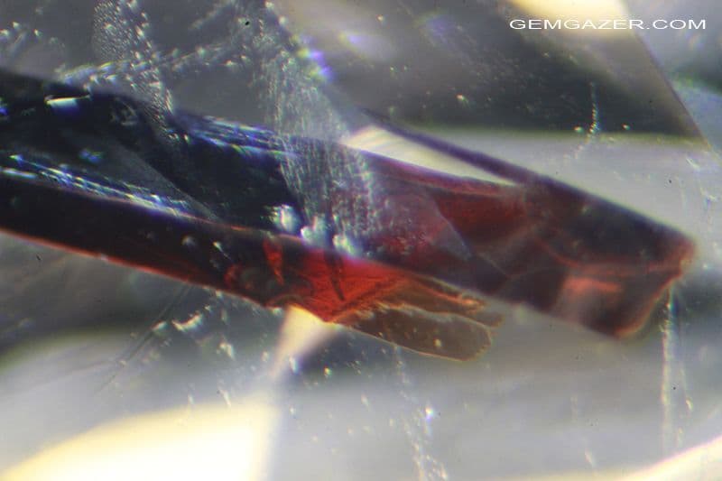 Topaz with Biotite Mica inclusions faceted Pakistan 3 05 carats