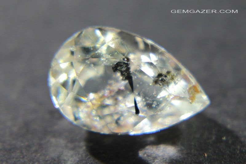 Topaz with Chlorite and iridescent Mica inclusions faceted Brazil 2 80 ...