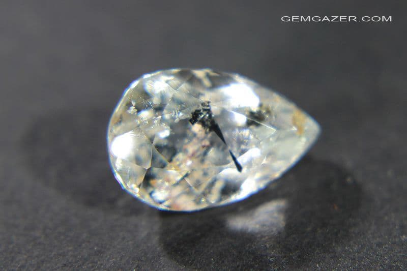 Topaz with Chlorite and iridescent Mica inclusions faceted Brazil 2 80 ...