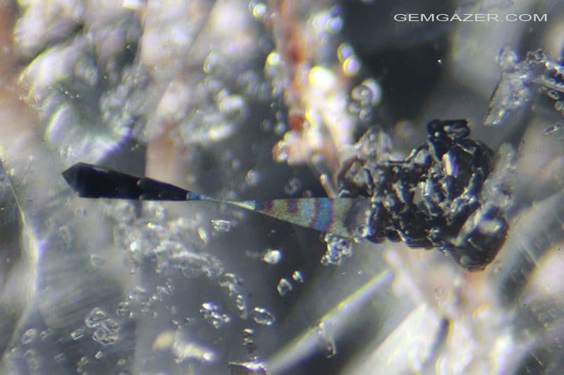 Topaz with Chlorite and iridescent Mica inclusions faceted Brazil 2 80 ...