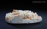 Vanadinite on Baryte cabochon Morocco 198 97 carats