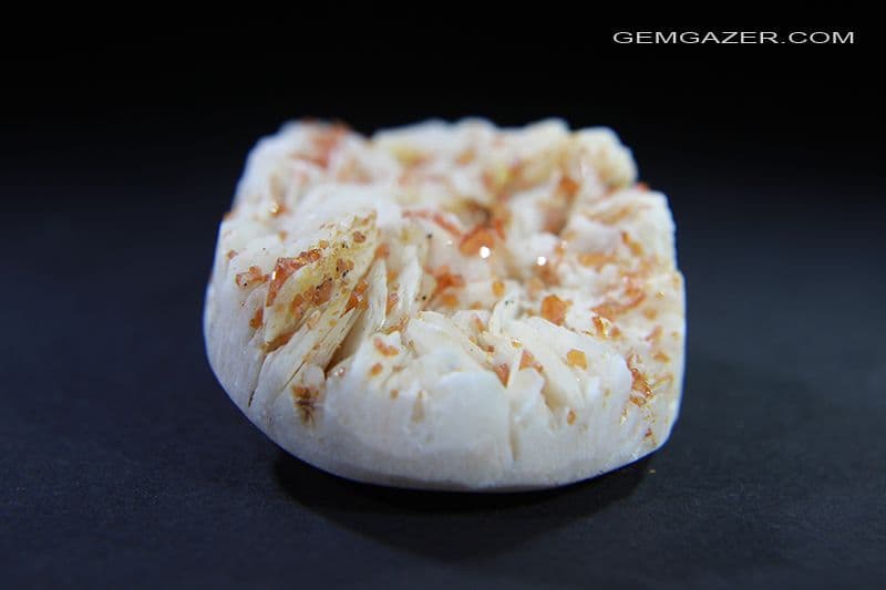 Vanadinite on Baryte cabochon Morocco 198 97 carats