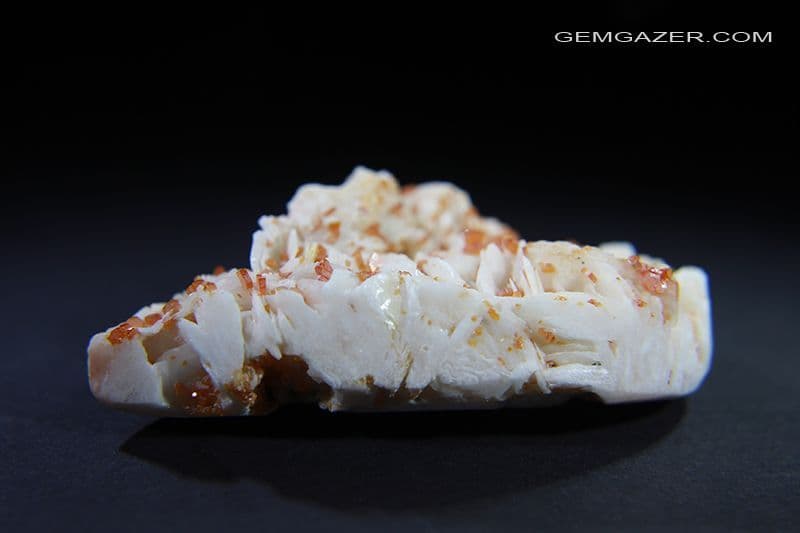 Vanadinite on Baryte cabochon Morocco 198 97 carats
