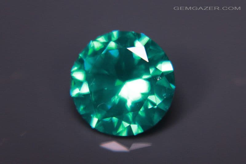 YAG Yttrium Aluminium Garnet "Paraiba-blue" faceted 2 73 carats