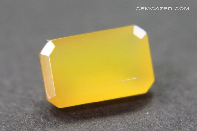 Yellow Fire Opal faceted Tanzania 1 11 carats
