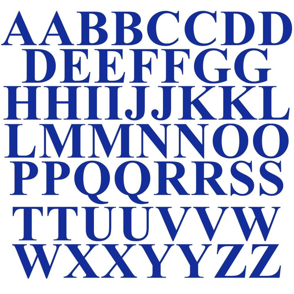 2" Vinyl Letters | 50mm Vinyl Letters