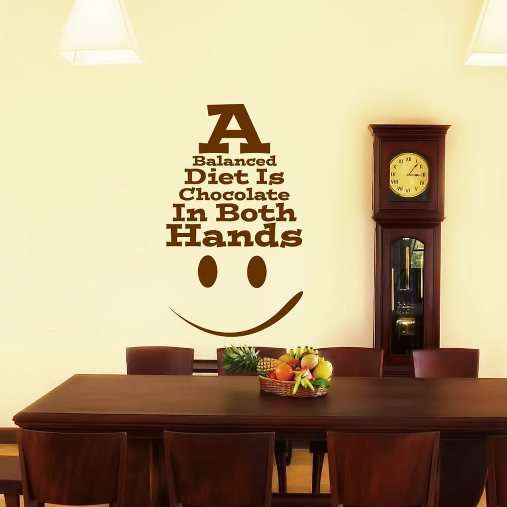 A Balanced Diet Kitchen Sticker