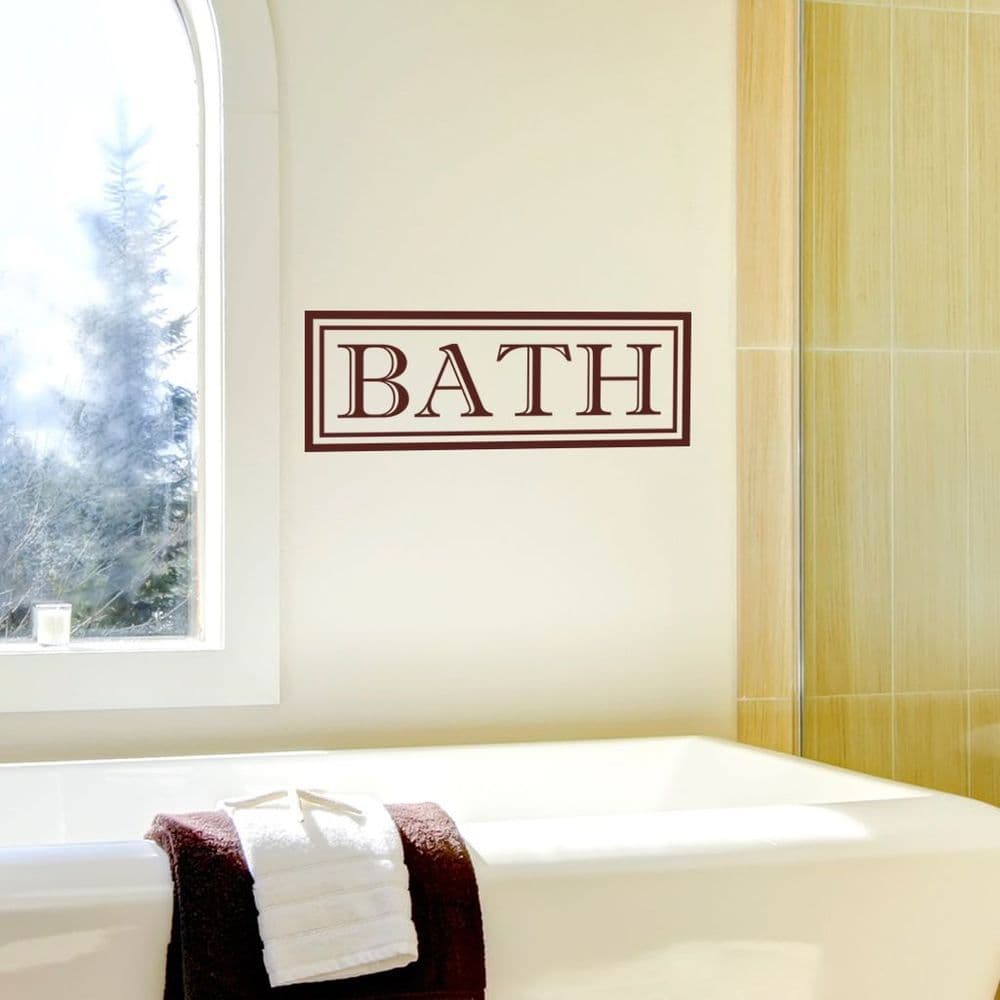 Bath Word sticker