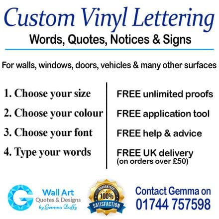 Large Vinyl Letters | Large Letter Stickers