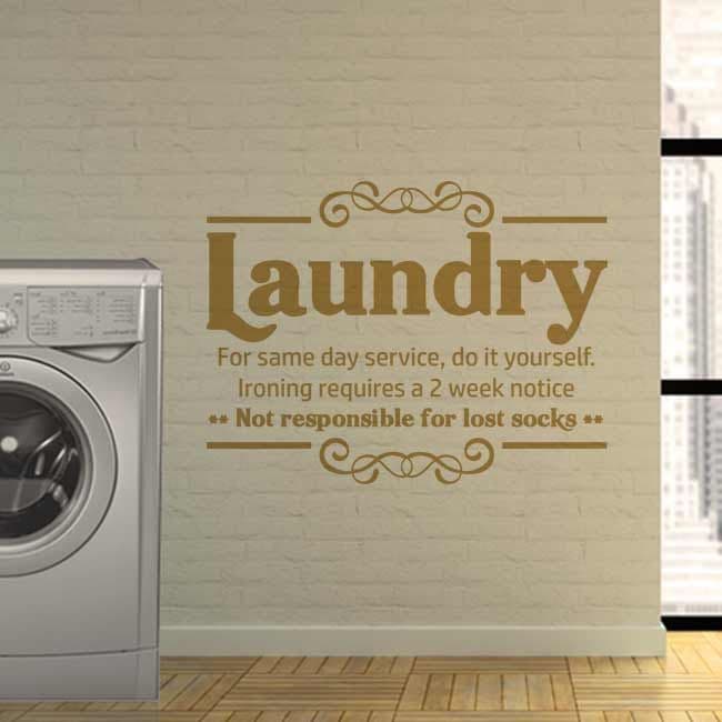 Laundry Room Art Sticker